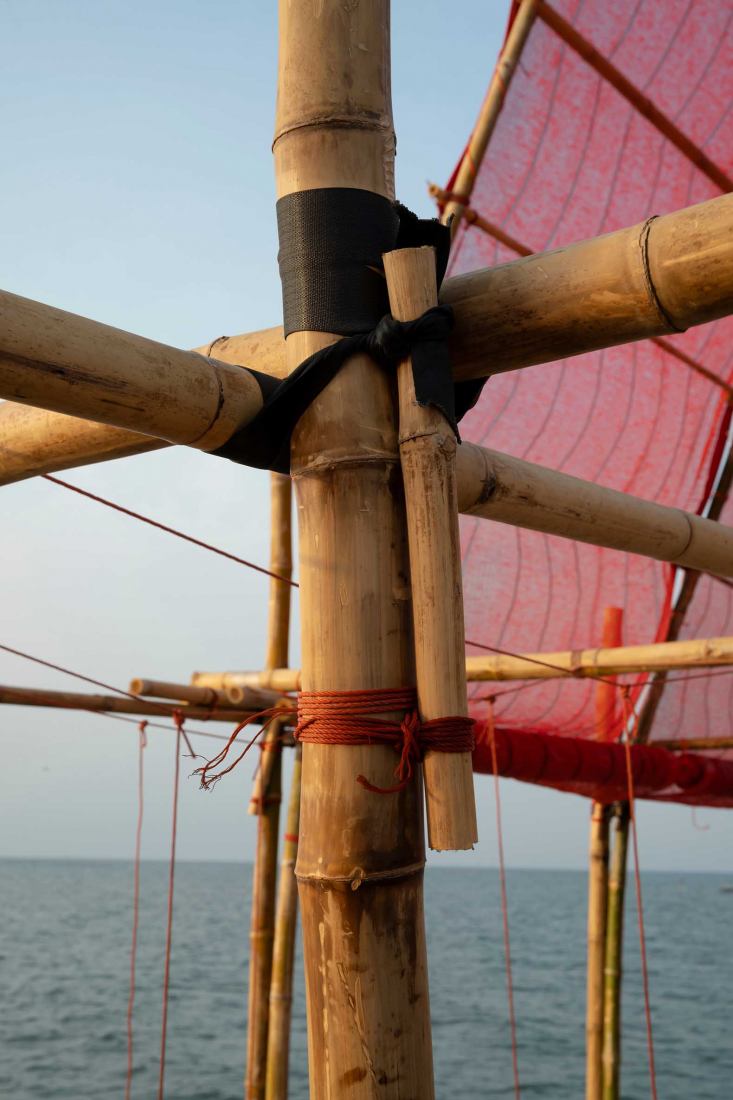Reinventing traditional uses. Angsila Oyster Scaffolding Pavilion by ...