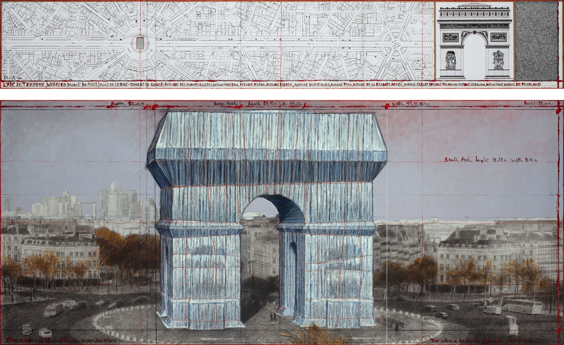 Christo and Jeanne-Claude's L'Arc de Triomphe wrapped is a reality ...