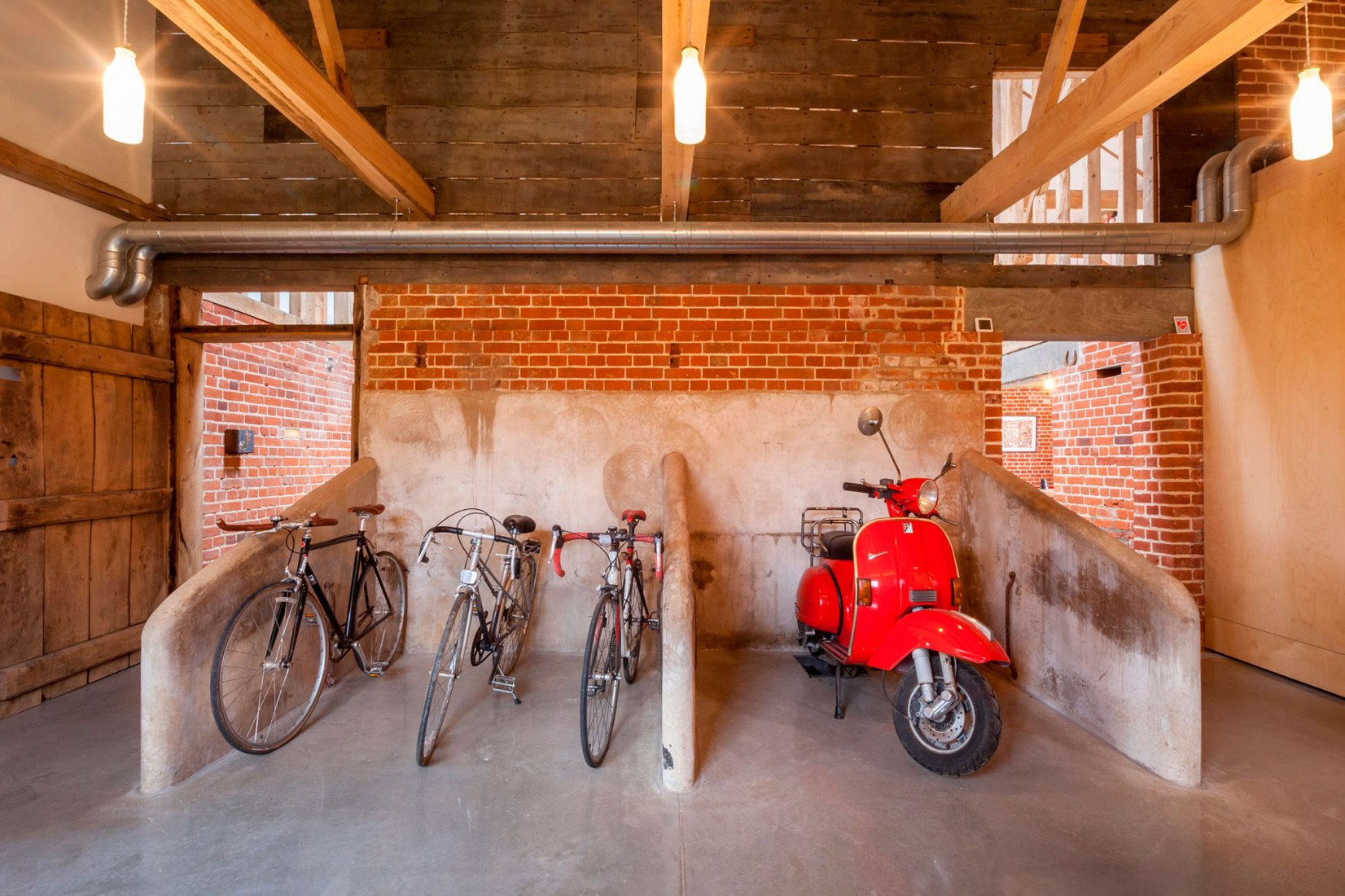 An old brick barn transforms into contemporary home by David Nossiter ...