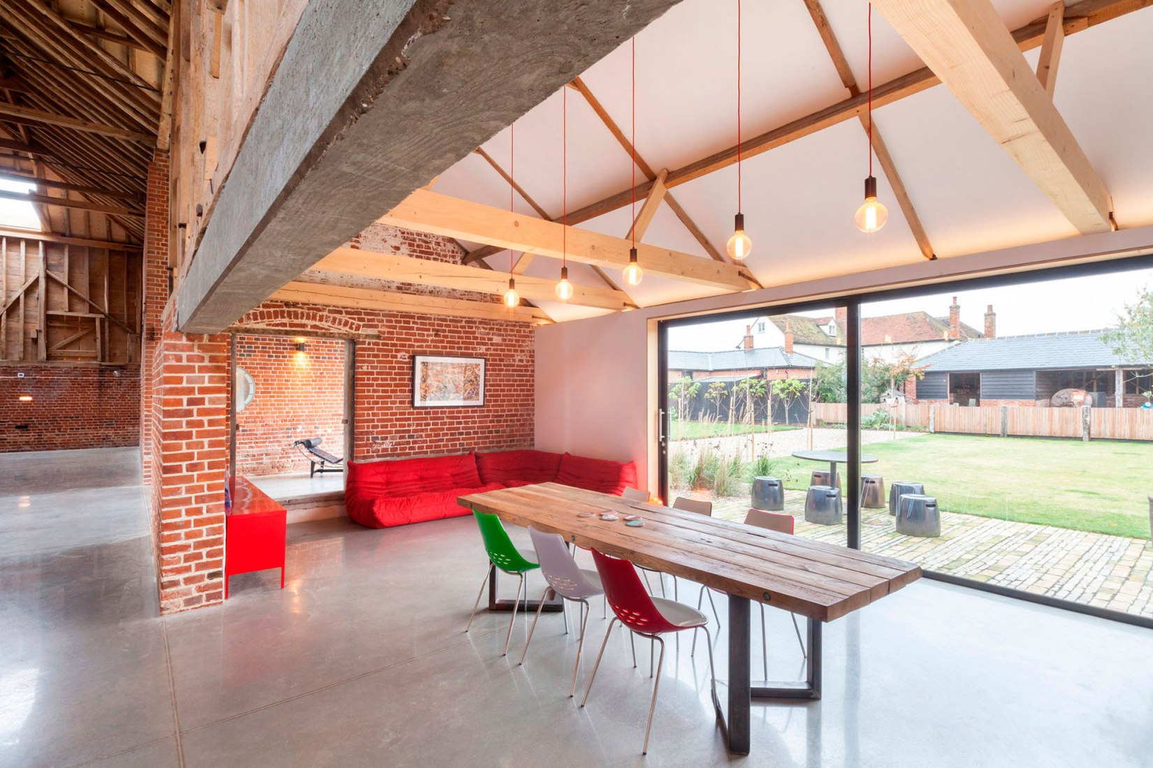 An old brick barn transforms into contemporary home by David Nossiter ...