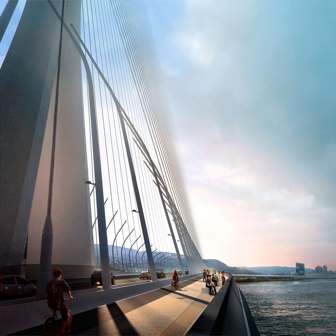 Zaha Hadid-designed Danjiang Bridge, world's longest asymmetric cable ...