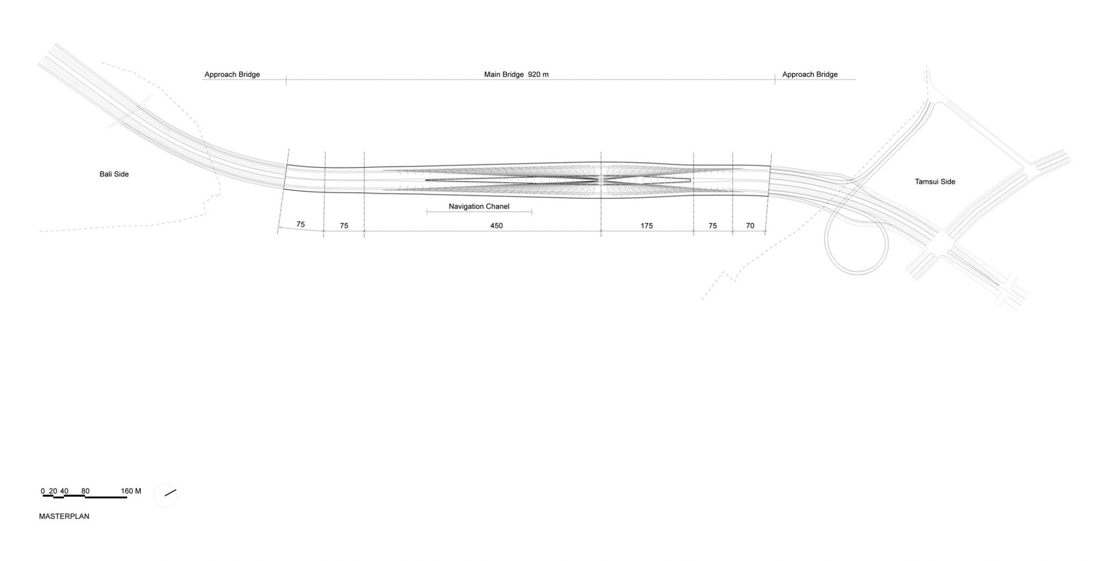 Zaha Hadid-designed Danjiang Bridge, world's longest asymmetric cable ...