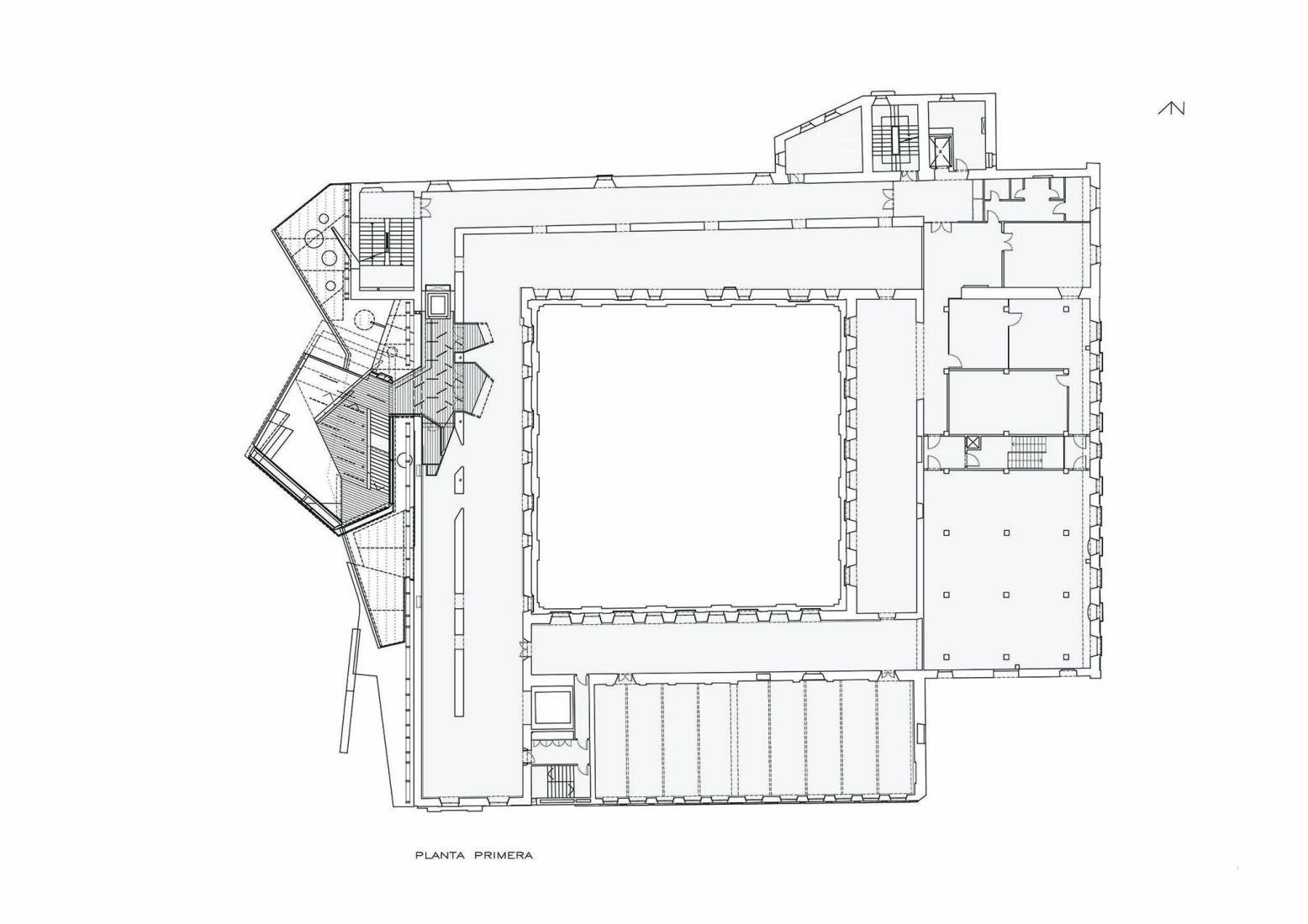 Pre-selected perspectives. New entrance façade of the Baroque Museum of ...