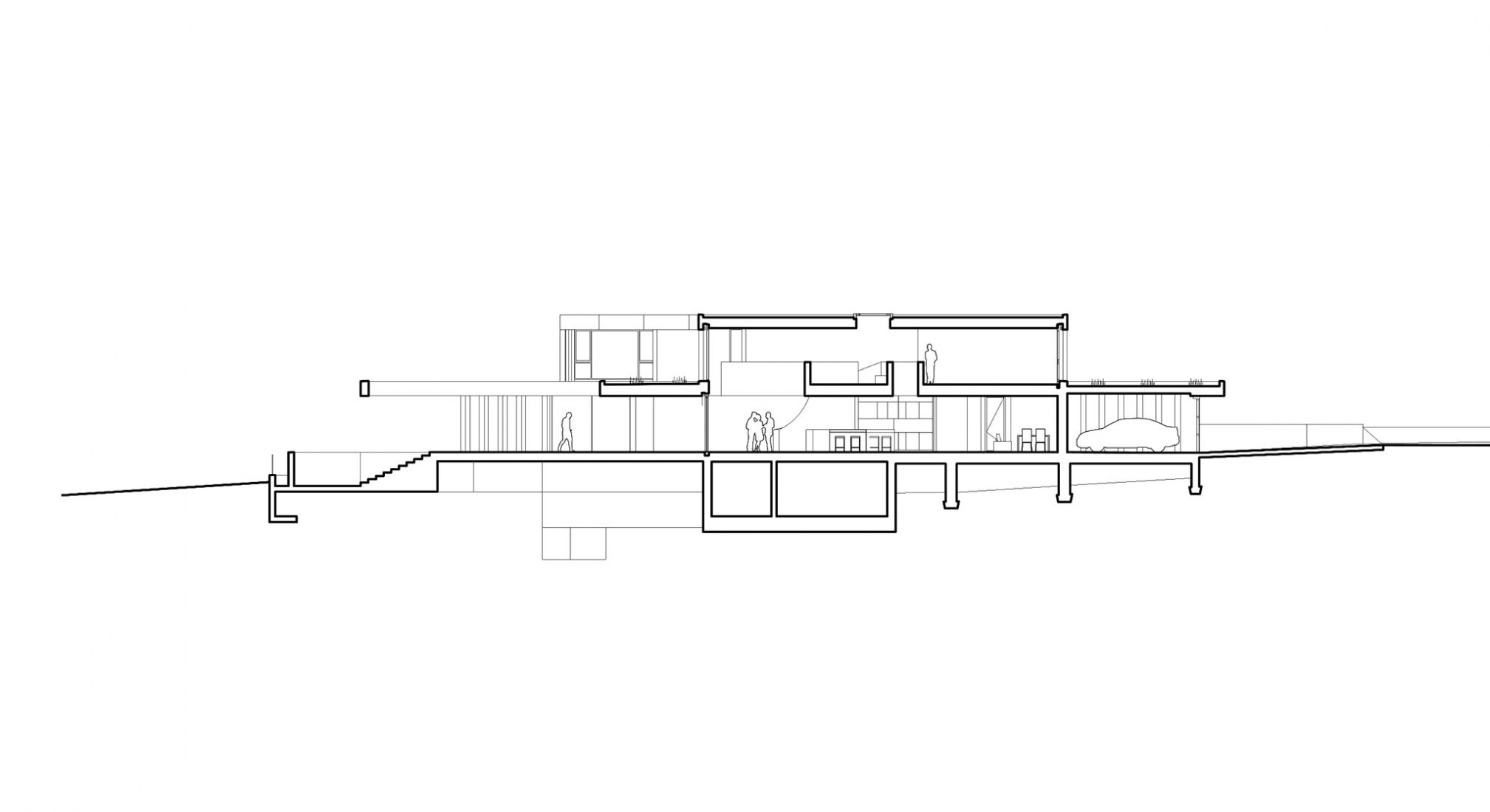 Looking east and west. Concrete house by DF__DC architects | The ...