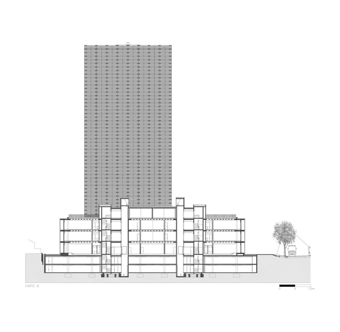Abstracción Miesiana. Torre Burgo por Eduardo Souto de Moura | Sobre ...