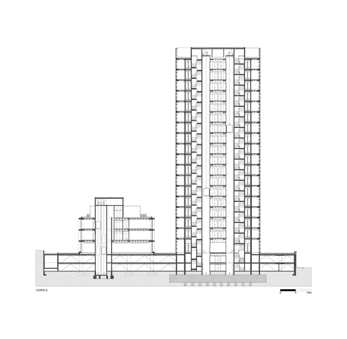Abstracción Miesiana. Torre Burgo por Eduardo Souto de Moura | Sobre ...