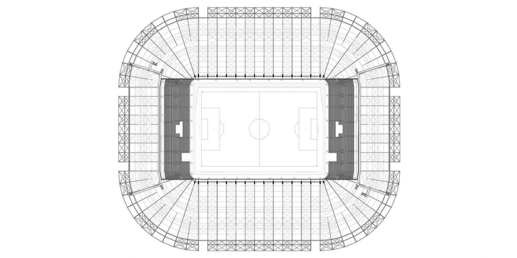 Stadium 974, a demountable arena built with shipping containers by ...