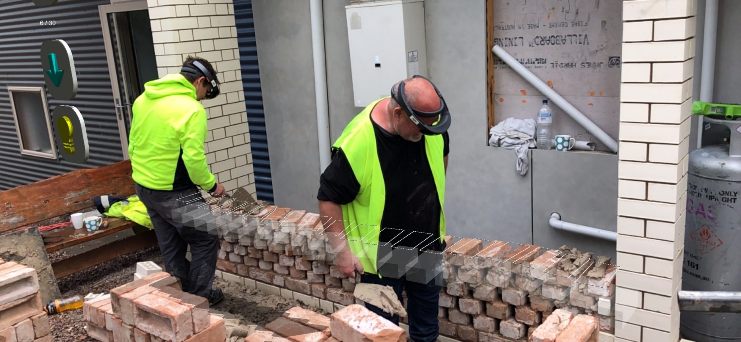 This is How a Complex Brick Wall is Built Using Augmented Reality | The ...