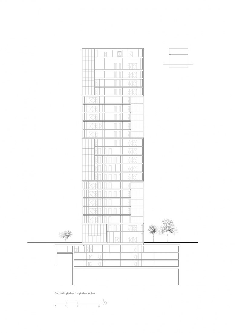 Dynamism and dialogue of materials. Torre Plaza Europa 34 by GCA ...