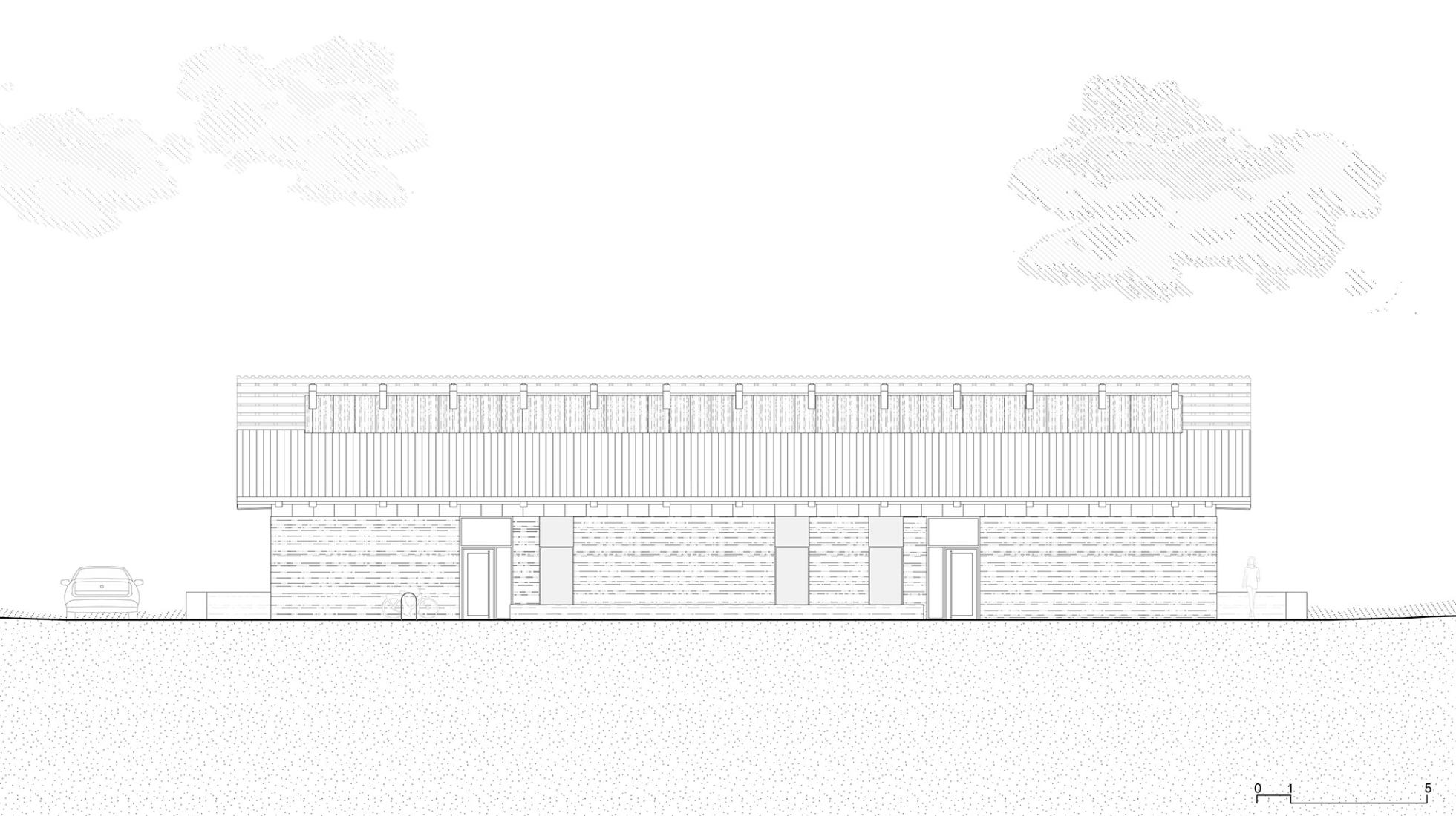 Dialogue with the countryside. Community hall by graal | The Strength ...