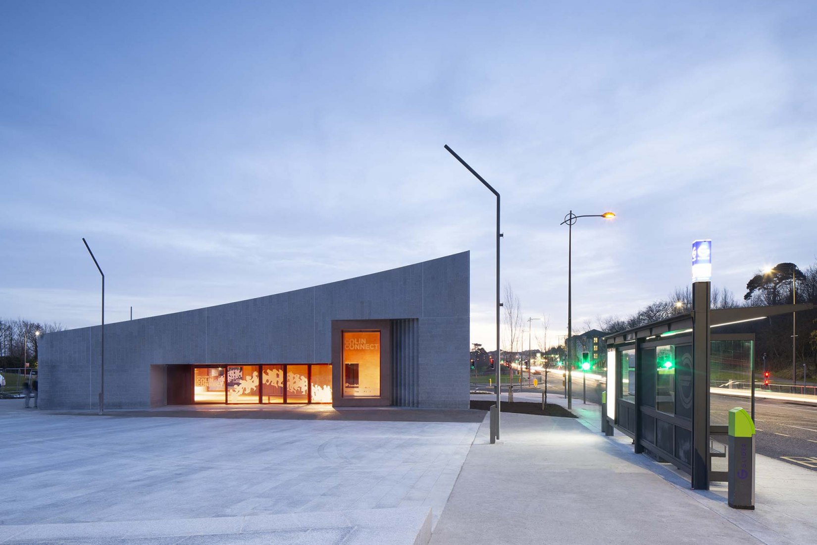 Curves for regeneration. Transport hub in Belfast by Hall McKnight ...