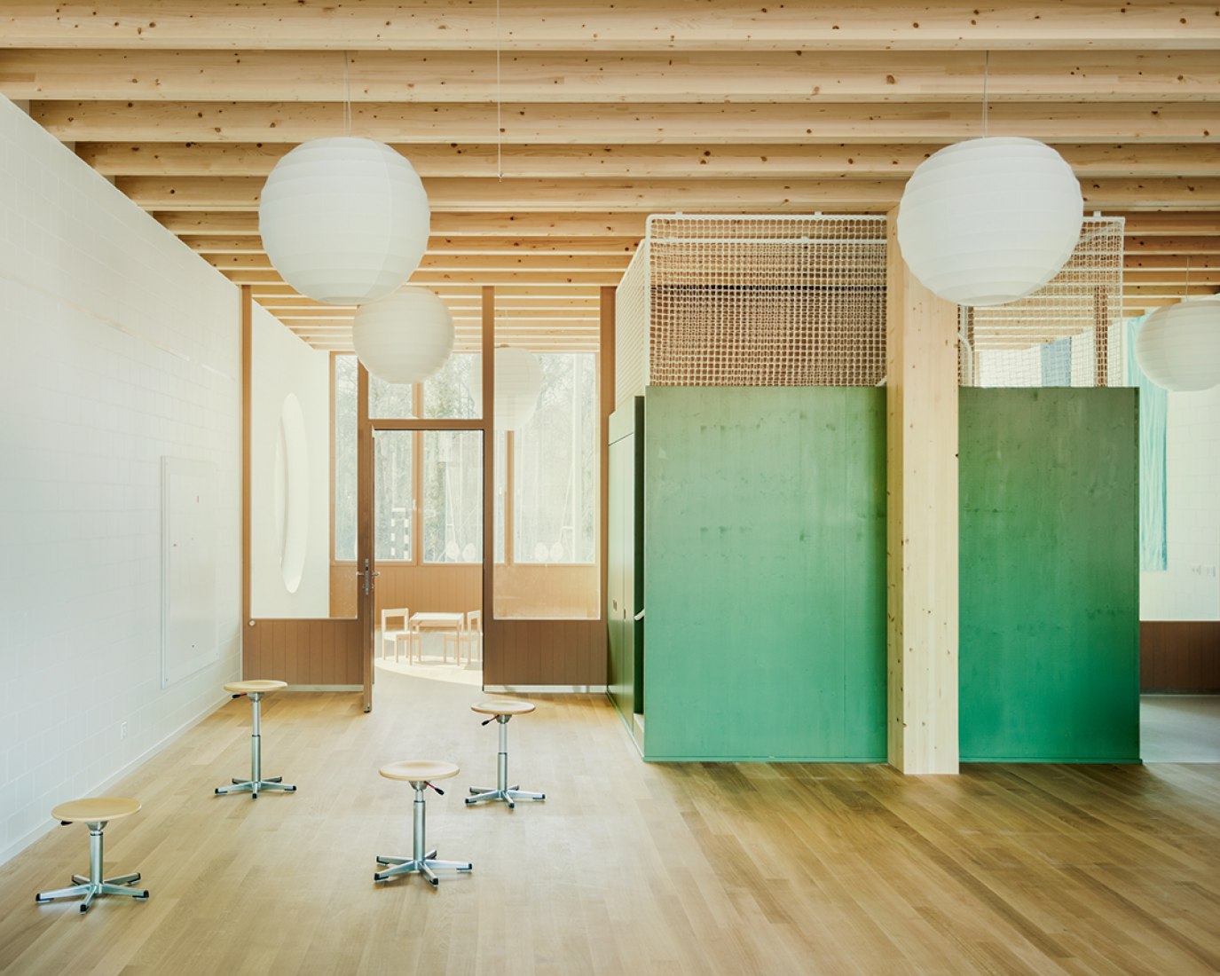 Learning space connected to nature. Aaberg School by Haller Gut ...