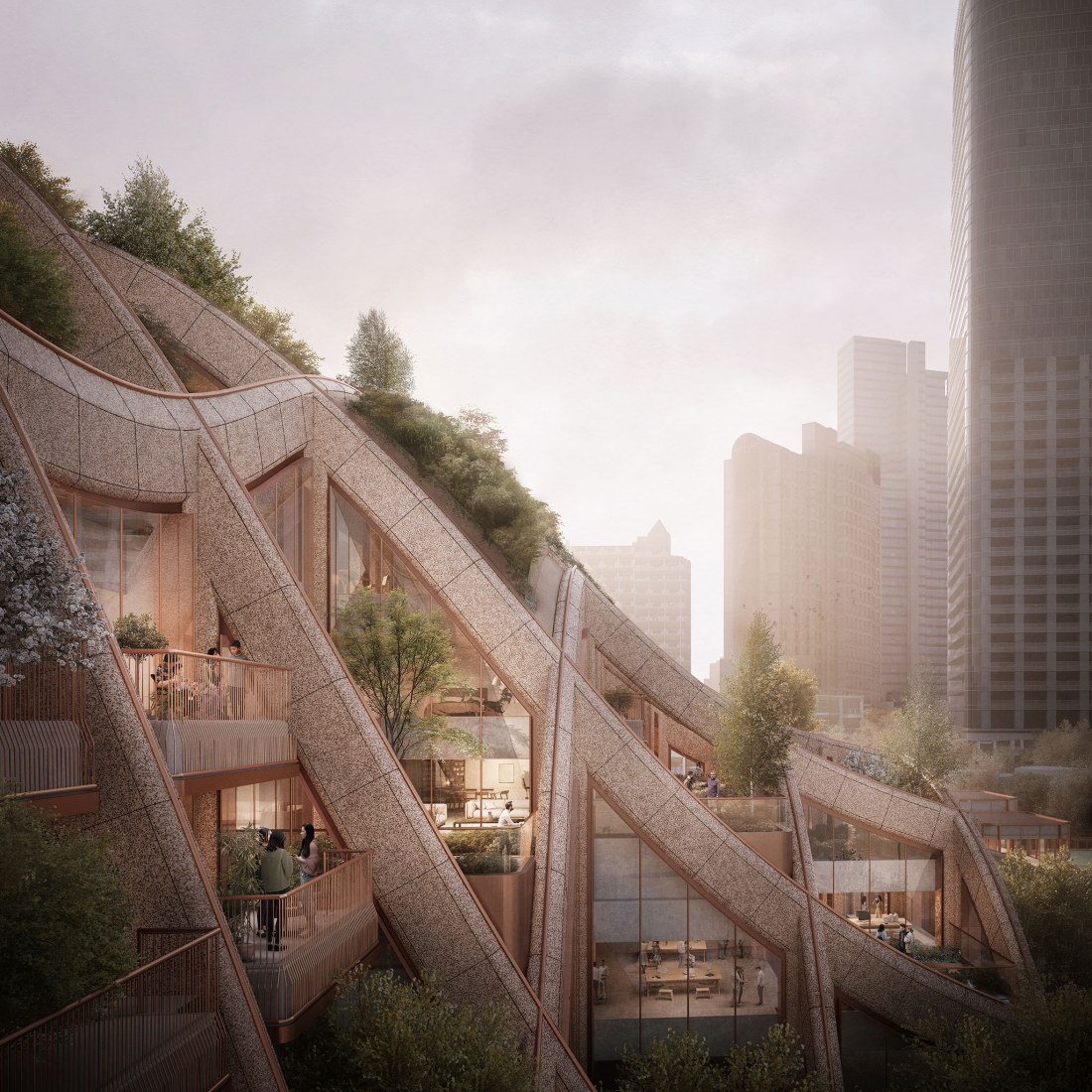 Heatherwick Studio comienza las obras del distrito de Toranomon ...