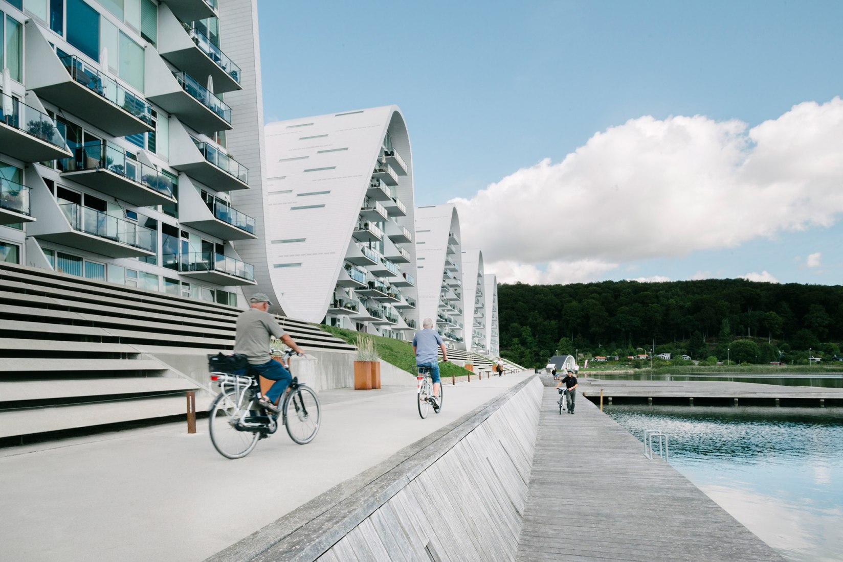 A frozen wave in Denmark. The Wave housing completed by Henning Larsen ...