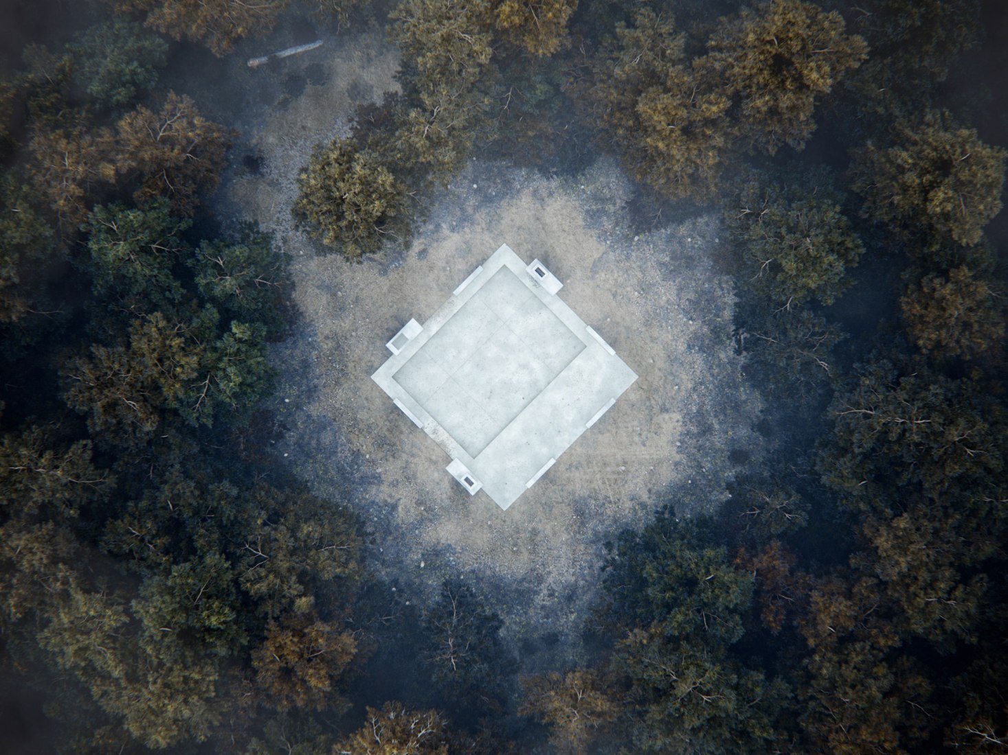 An interesting proposal about Nine Square Grid. House of Woodland by ...