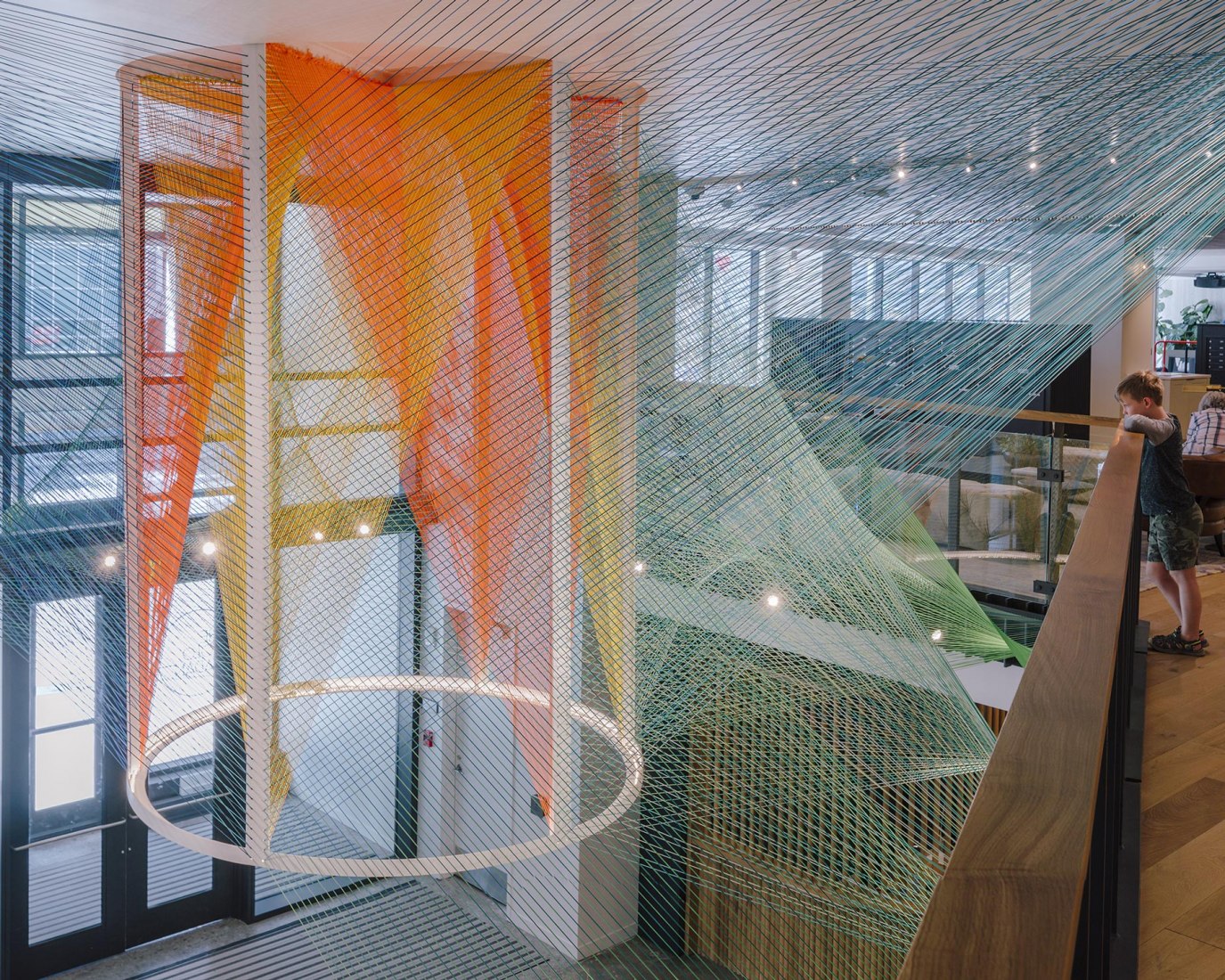 Strings, color and light. Corolla by Inés Esnal | The Strength of ...