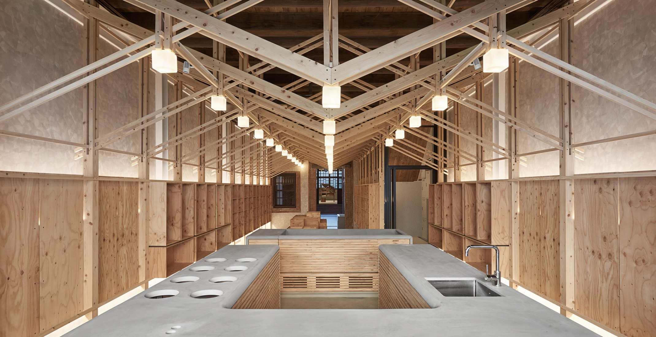Renovation of an old rice warehouse by B + P Architects & dotze ...