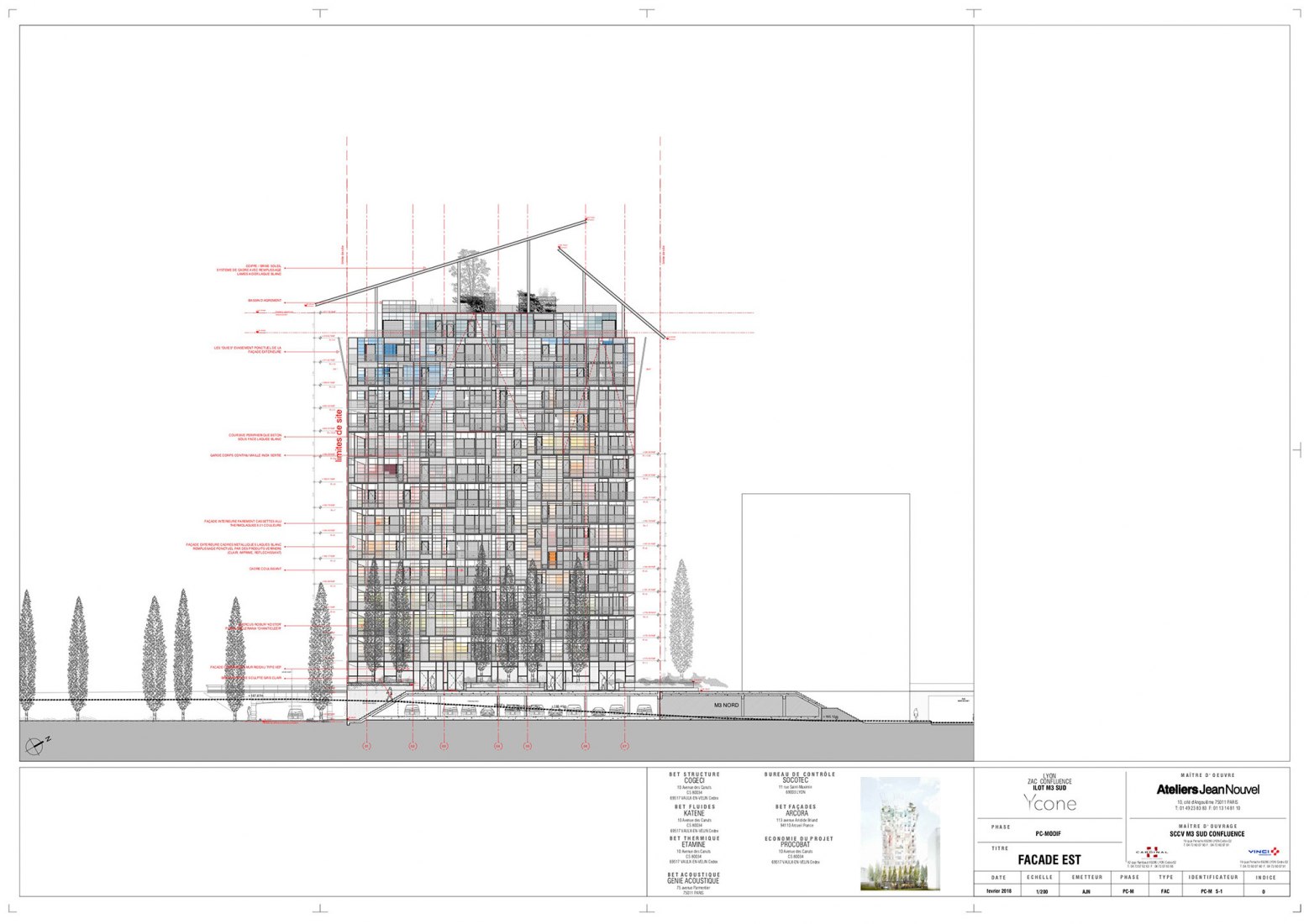 Residential Tower in La Confluence. Ycone by Ateliers Jean Nouvel | The ...