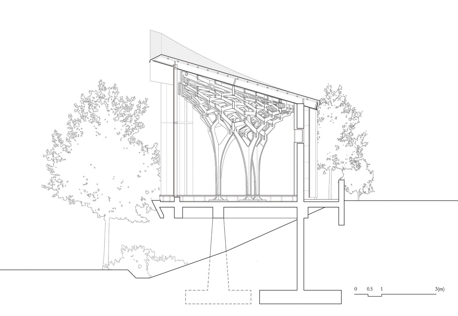 Recreation of the traditional thanks to technology. «The Pavilion of Floating Lights» by JK-AR ...