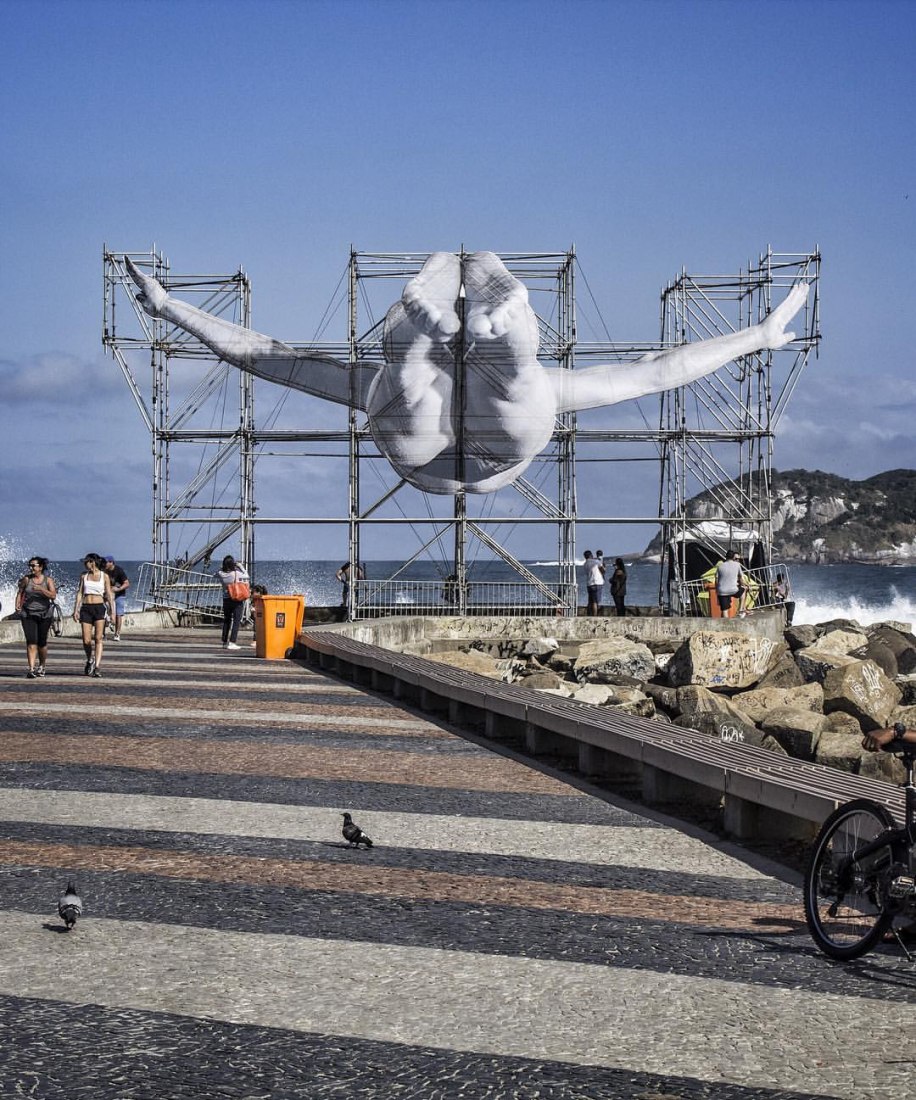 JR installs a huge images of athletes across Rio de Janeiro's urban ...