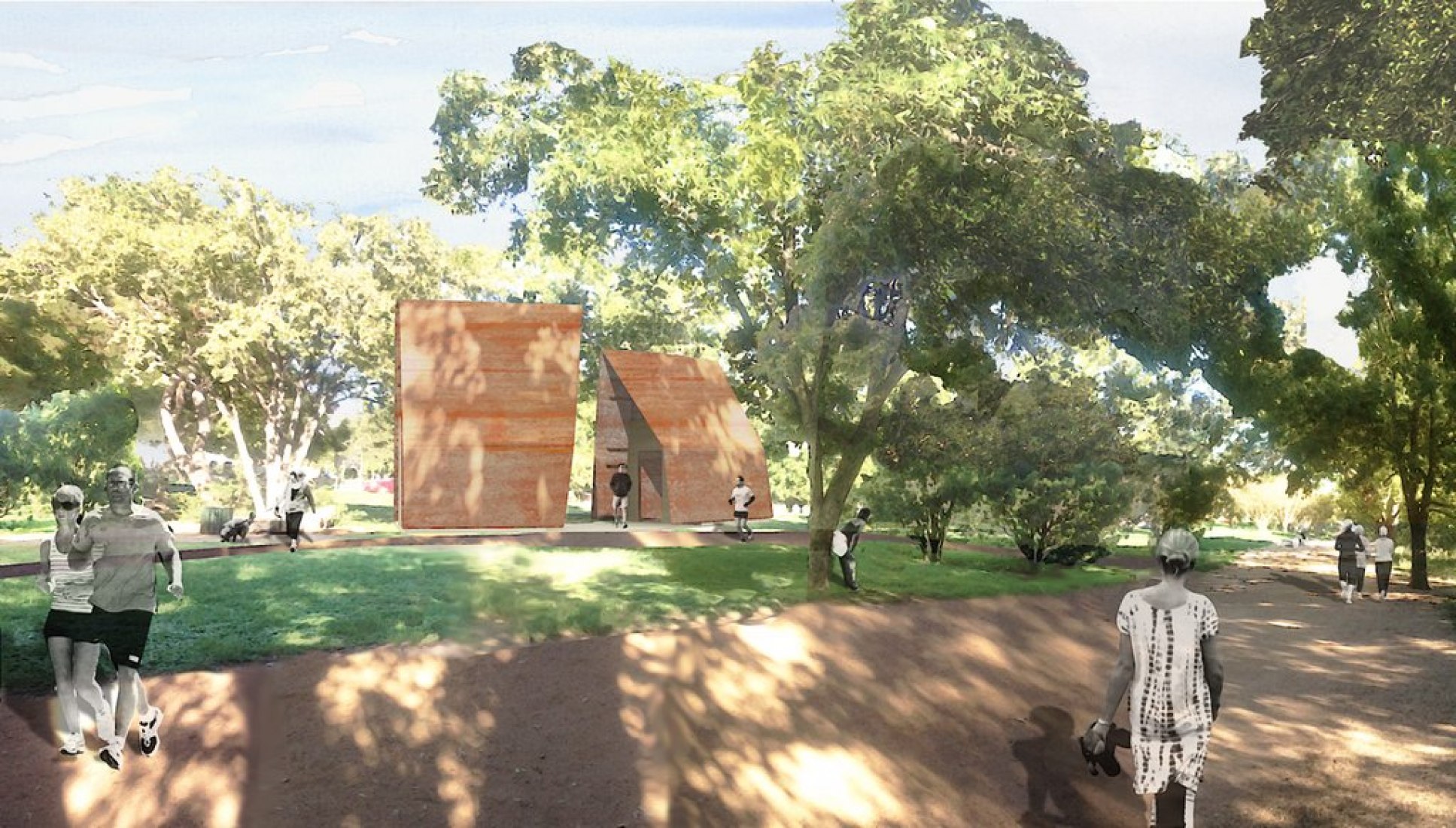 Part sculpture, Landscape and restroom. Lady Bird Loo, by Mell Lawrence ...