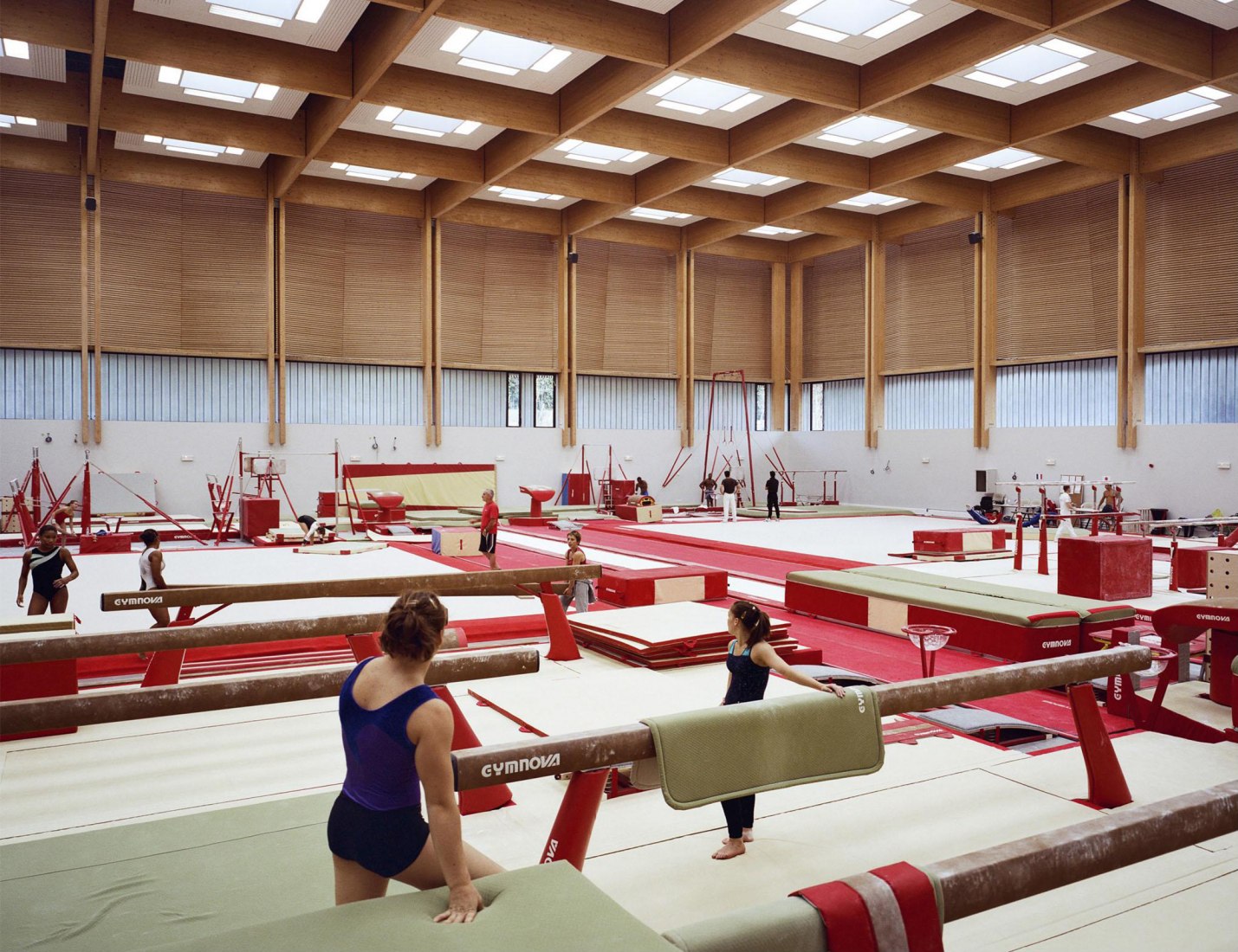 A renovated space for abstract art. Sport Center Paris by Leclercq ...