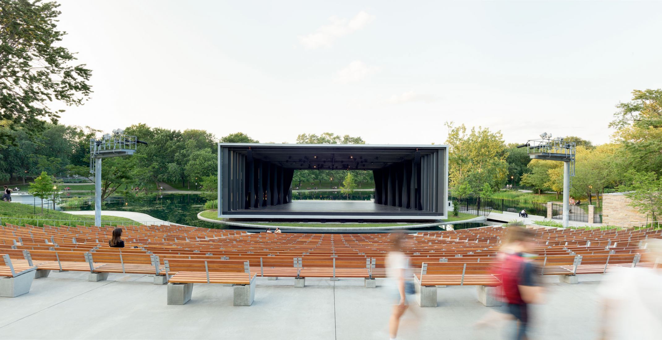 Puesta en escena del paisaje del parque de La Fontaine, una renovación ...