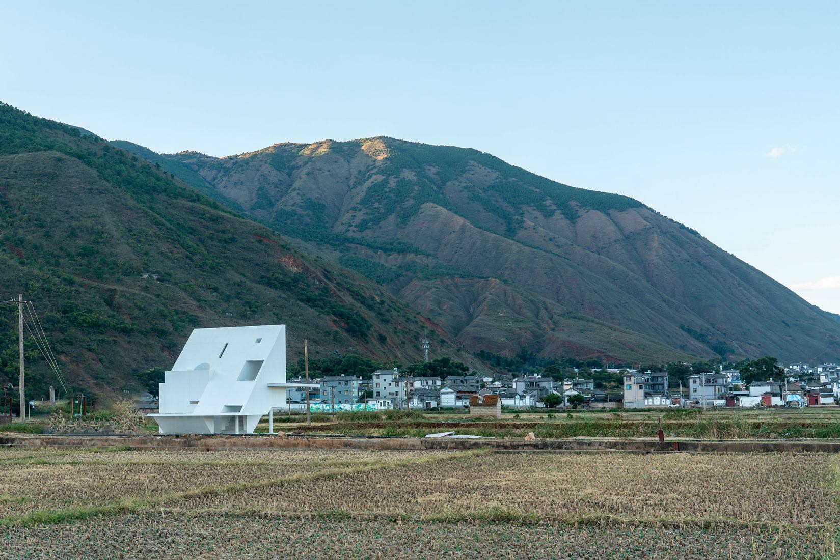 Cultural elements converted into symbols. Concrete Pavilion by LIN ...