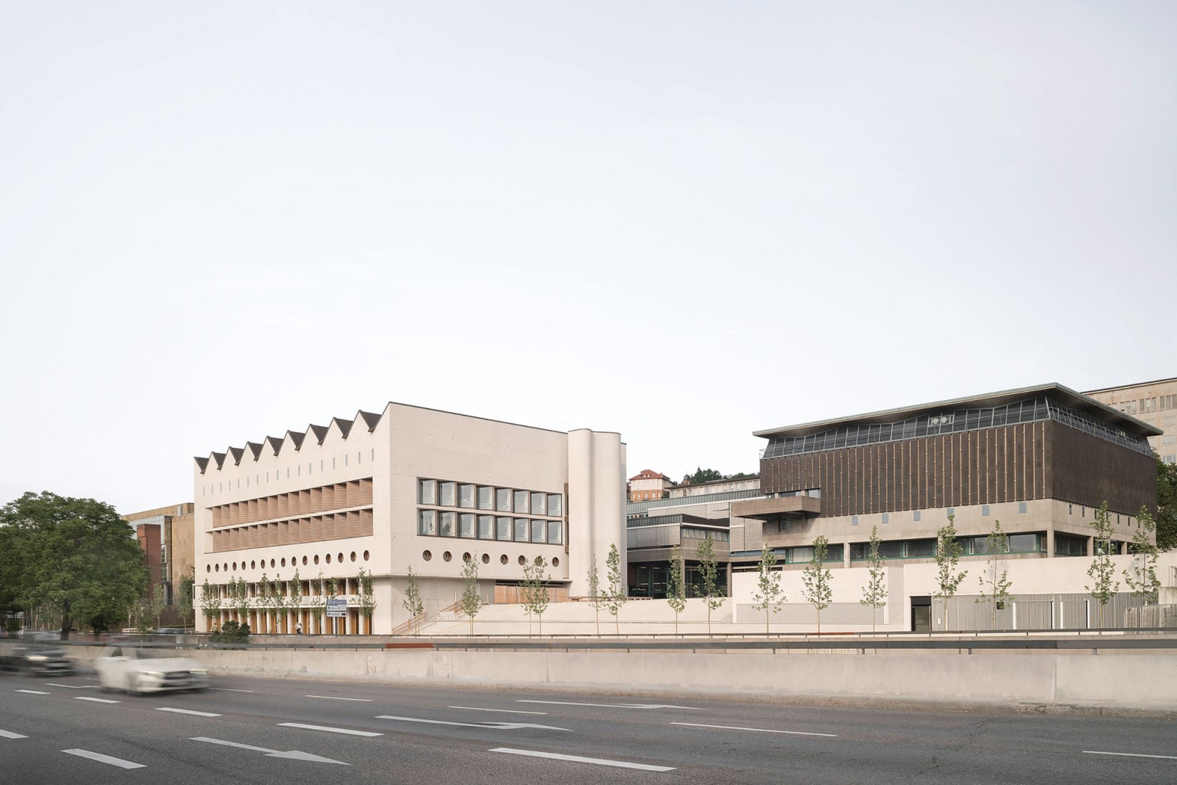 A new look to in-situ concrete. Württemberg State Library Annex by LRO ...
