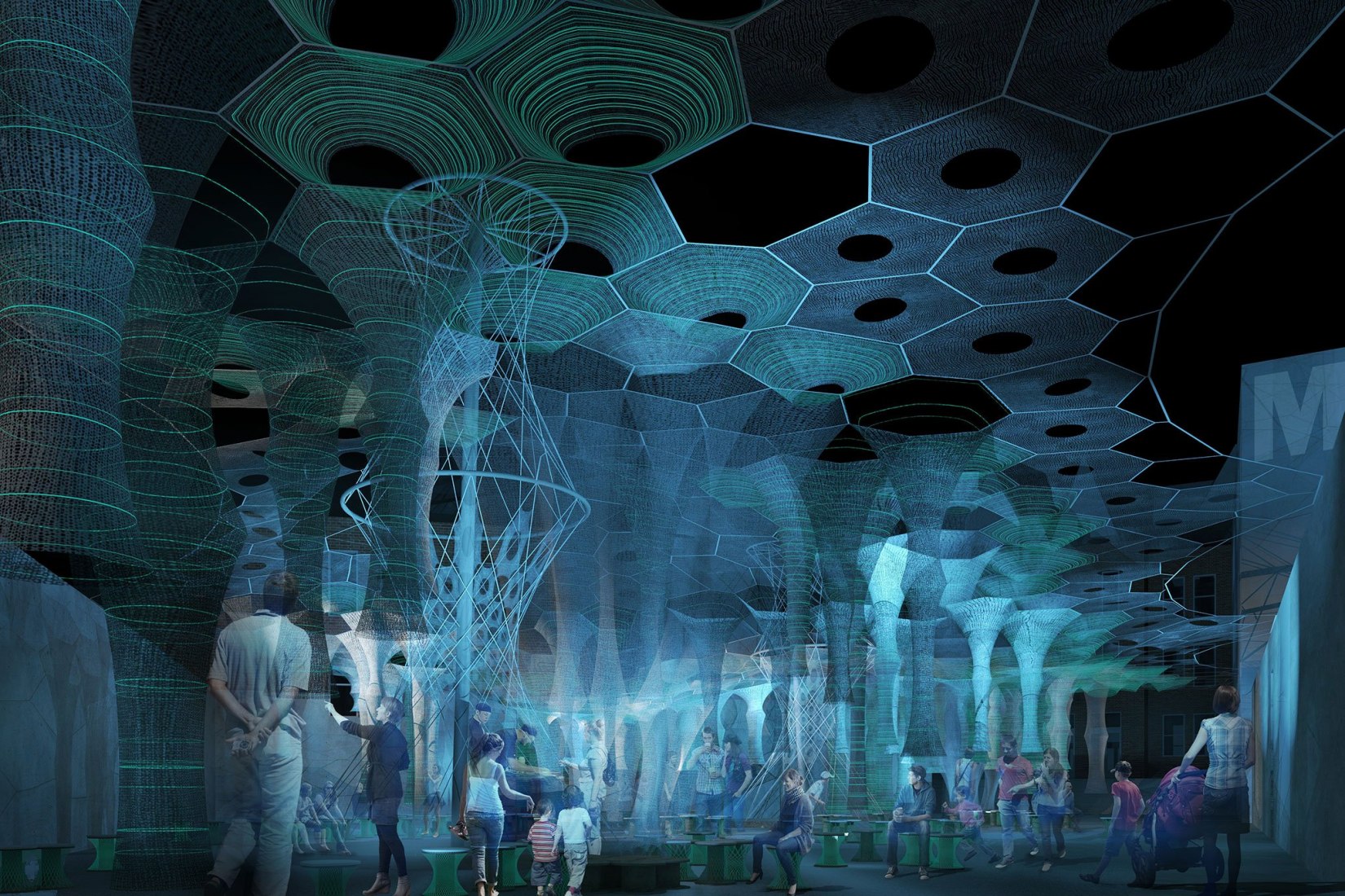 "Lumen" Installation, by Jenny Sabin Studio, Debuts at MoMA PS1 | The ...
