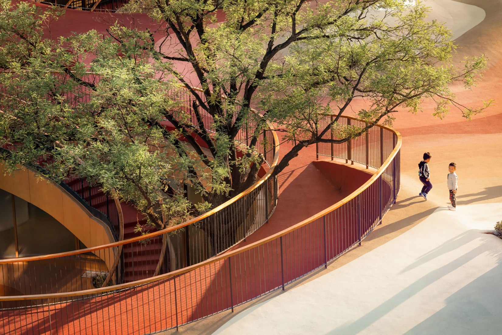 Third landscape. YueCheng Courtyard Kindergarten by MAD Architects ...