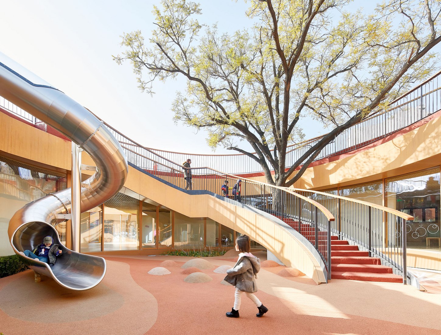 Third landscape. YueCheng Courtyard Kindergarten by MAD Architects ...