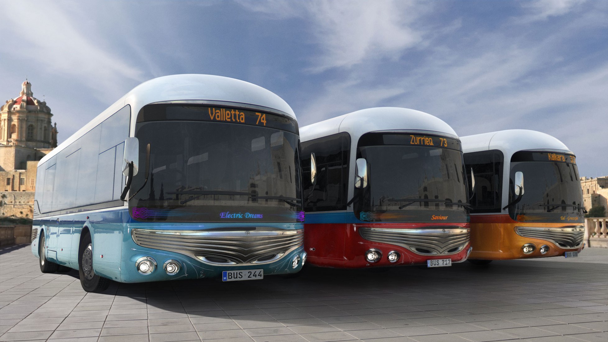 Malta’s iconic buses reborn as an electric fleet designed by Mizzi ...