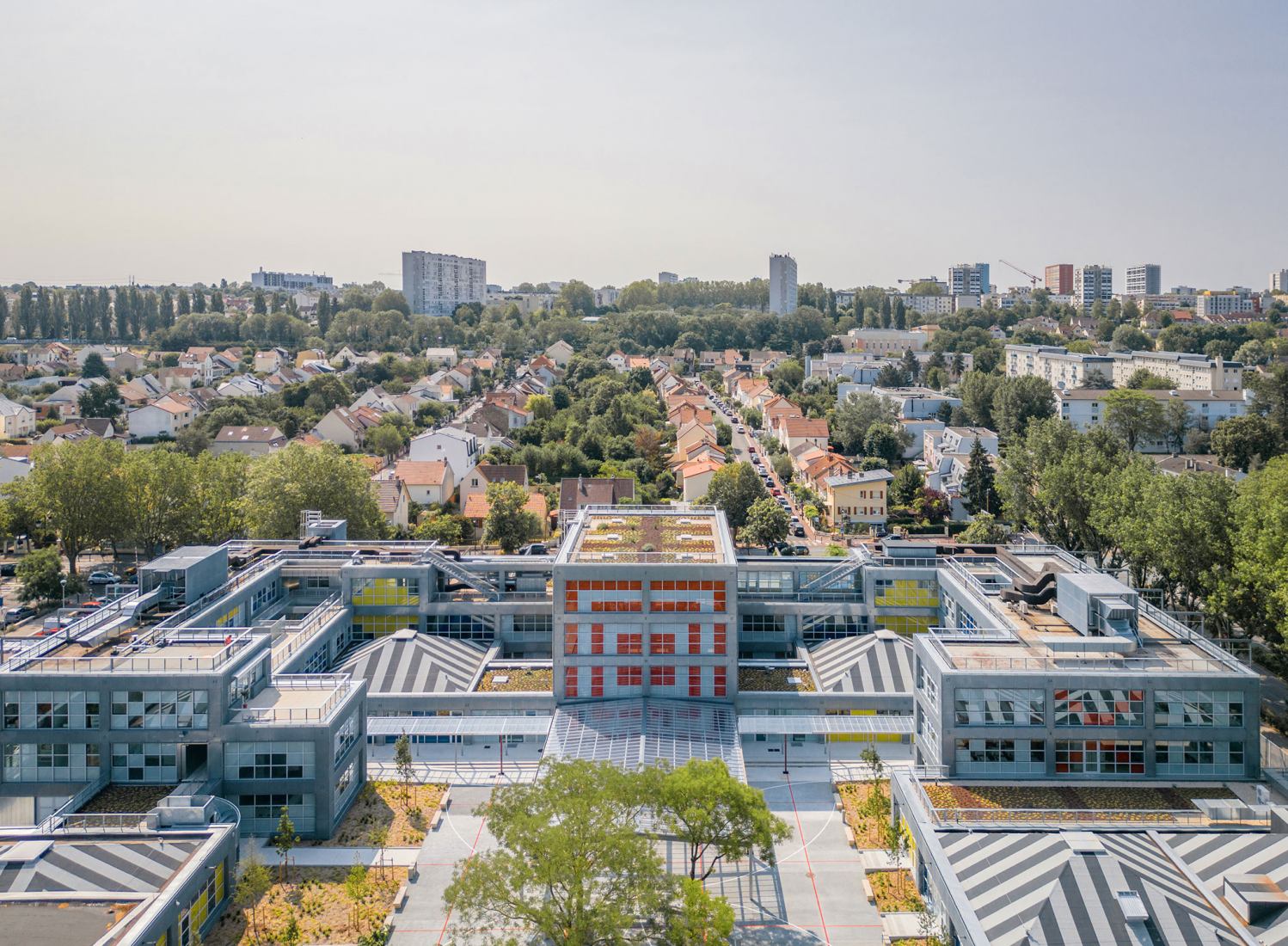 Renovation of a Jean Nouvel’s building. Anne Frank Middle School by ...