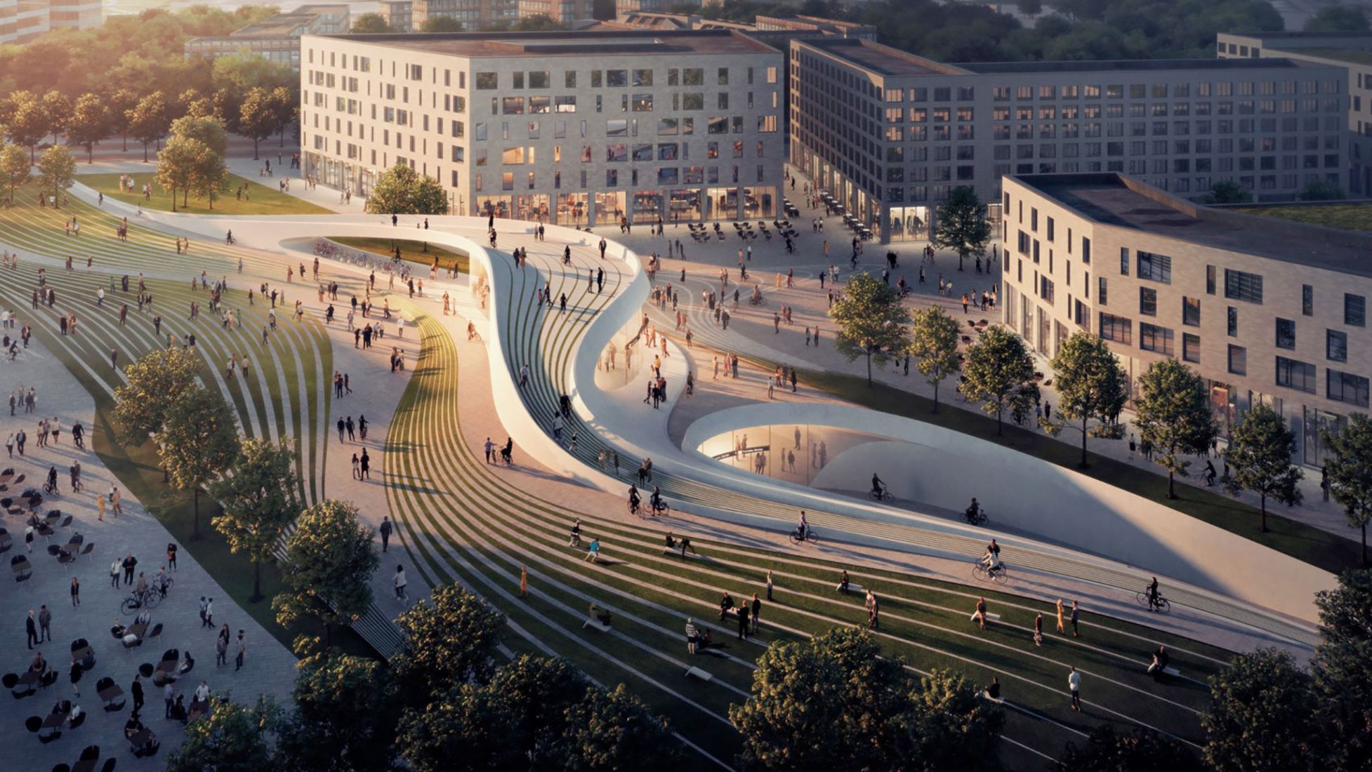 Zaha Hadid Architects and A-Lab have won the competition for two ...