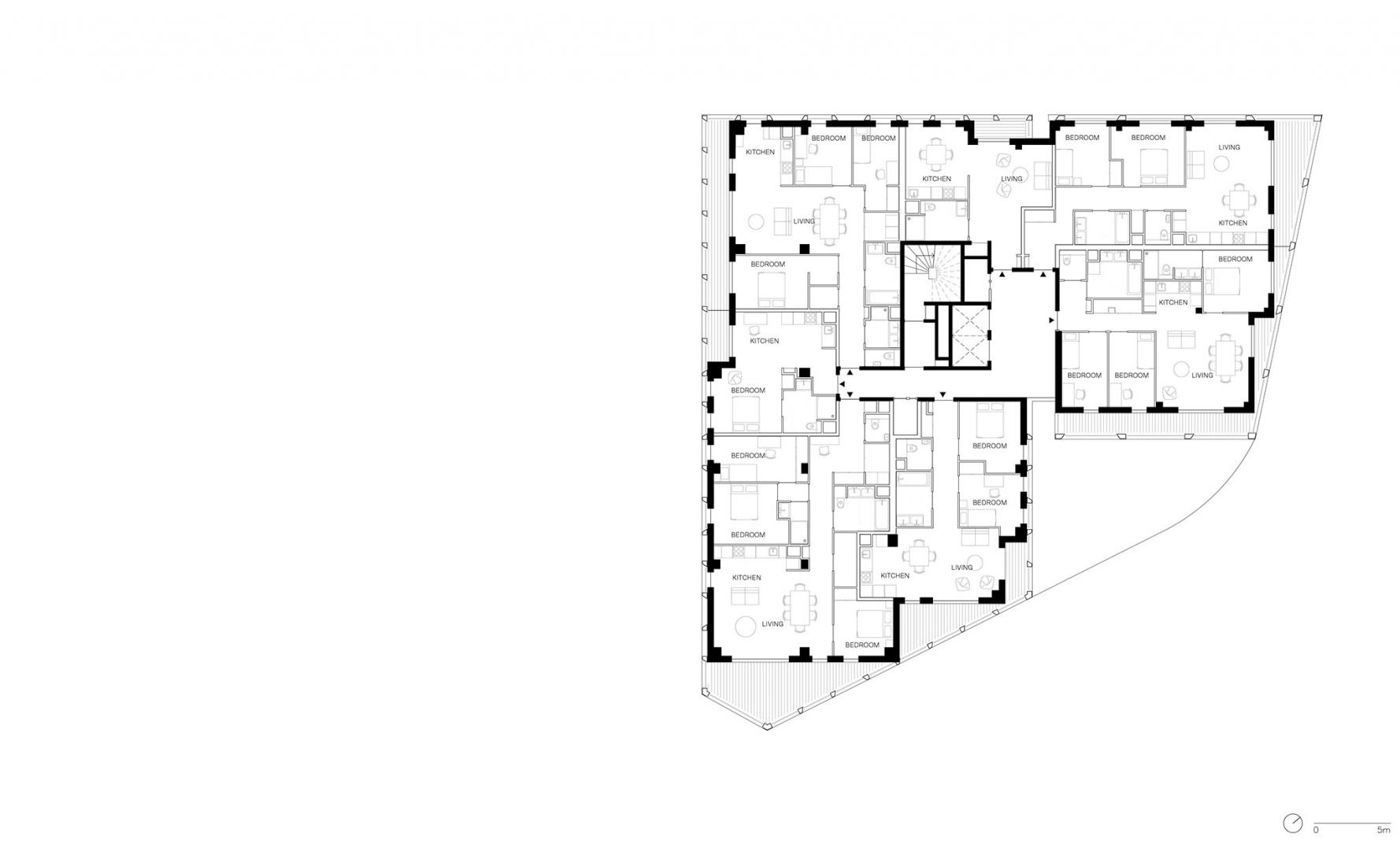 La importancia de la forma. Torre residencial de madera por Moreau ...