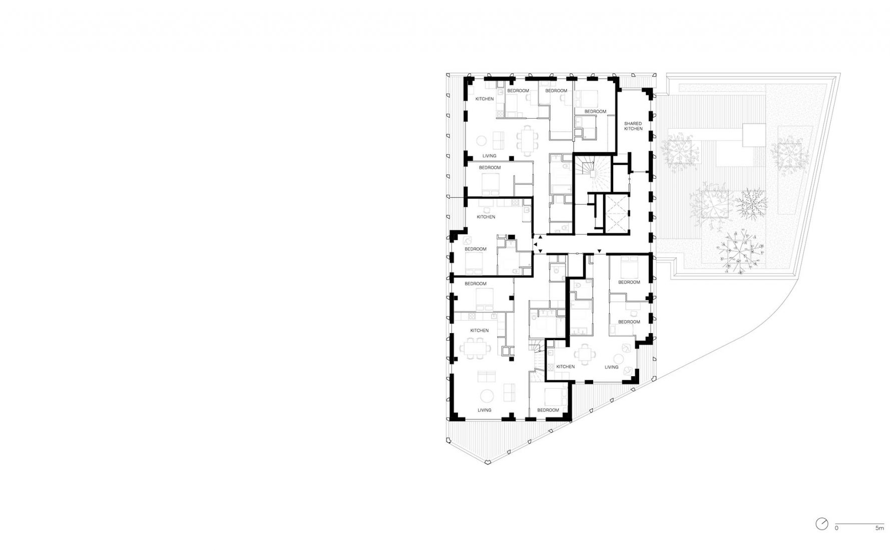 La importancia de la forma. Torre residencial de madera por Moreau ...