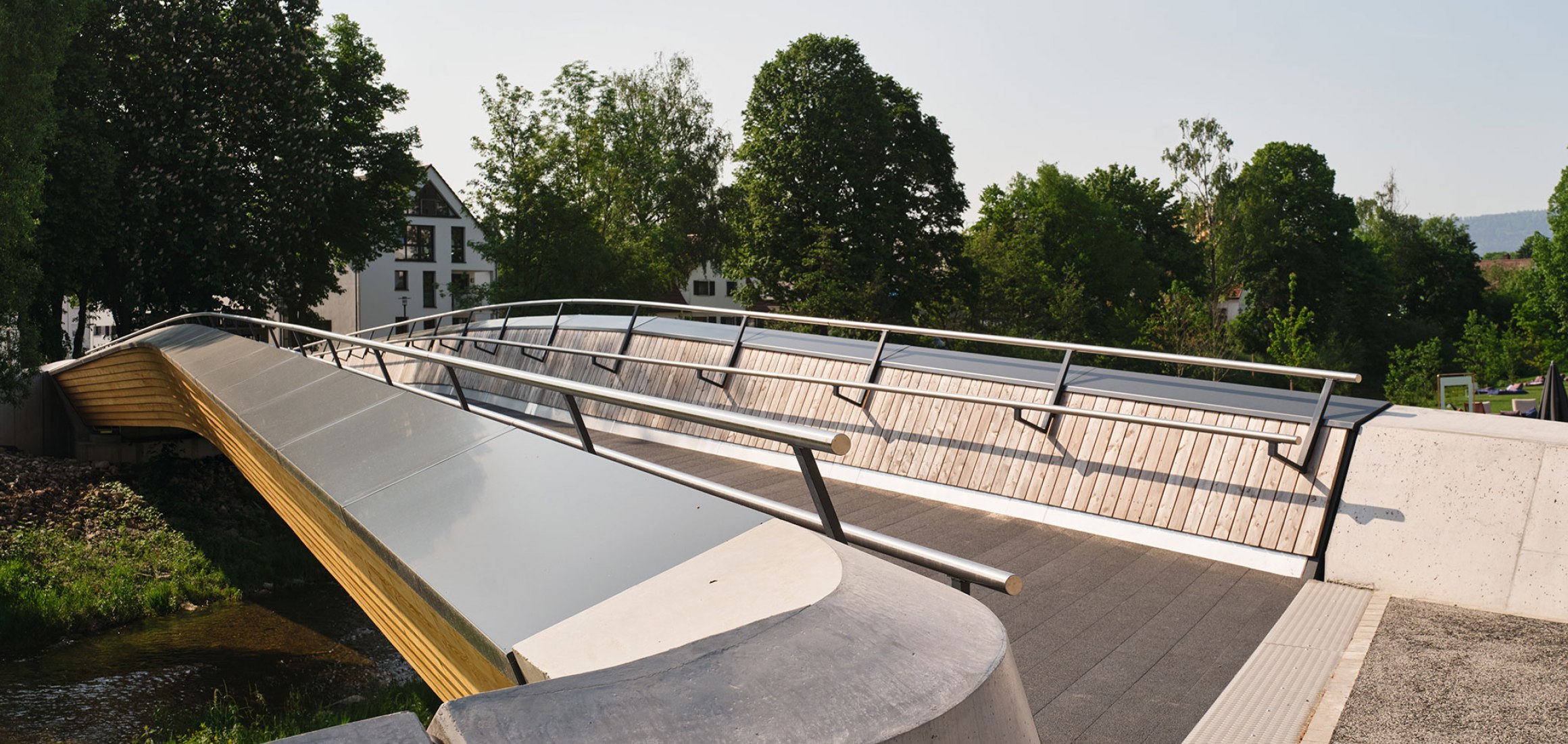Path to sustainability. Balingen Footbridge by Moxon Architects ...