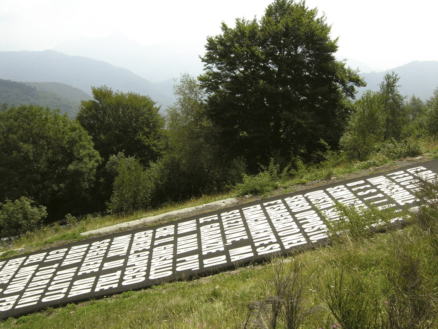 Open air museum of historical cycling race slope in Muro di Sormano by ...