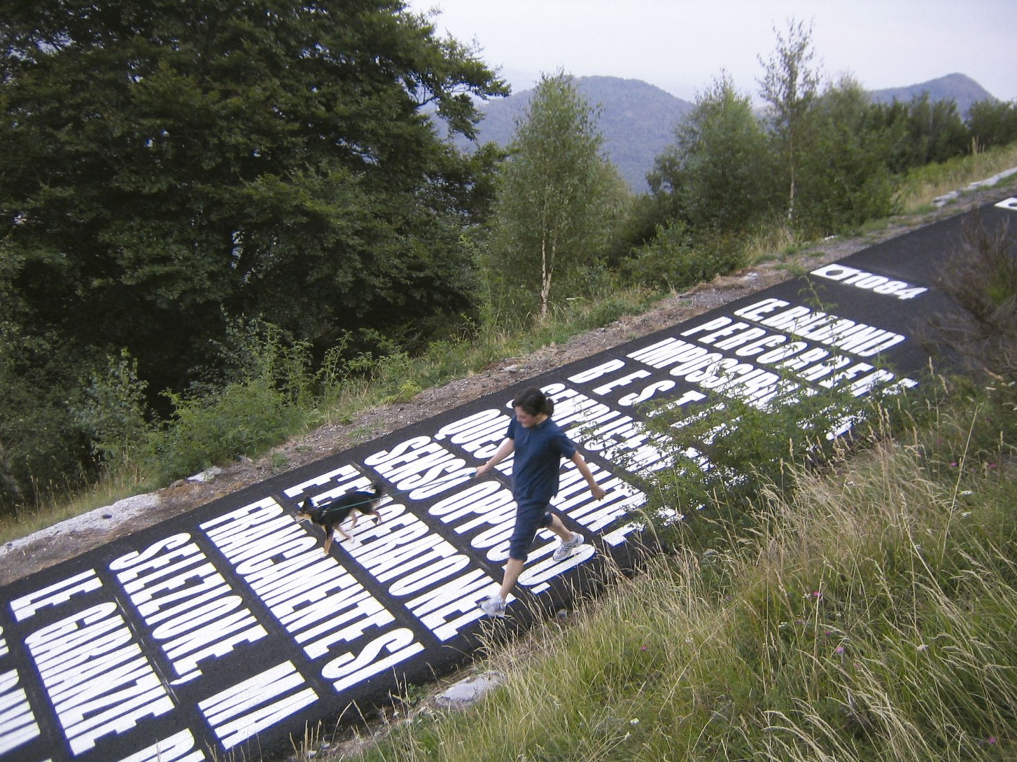 Open air museum of historical cycling race slope in Muro di Sormano by ...