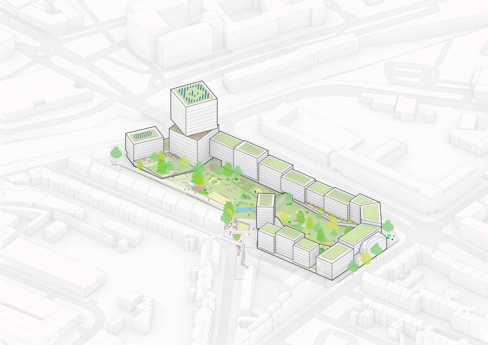 Architects in collaboration with the neighborhood. “Grüne Mitte” by ...
