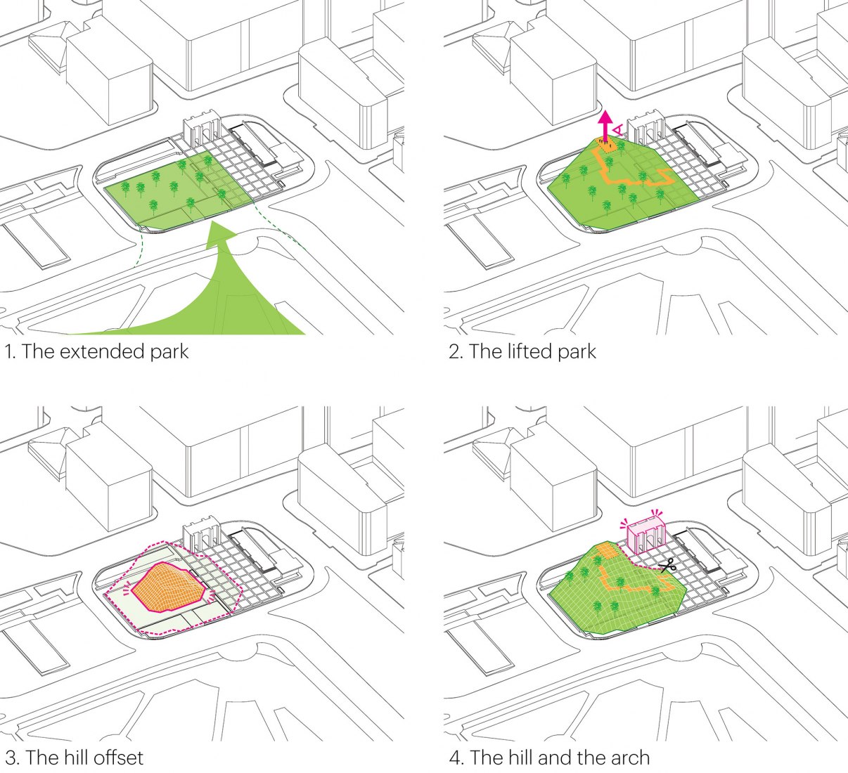 Una nueva perspectiva sobre Londres. Colina del Marble Arch por MVRDV ...