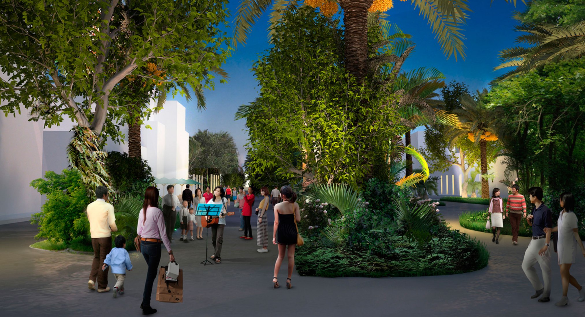 A lagoon over car park ruins. Tainan Spring by MVRDV | The Strength of ...