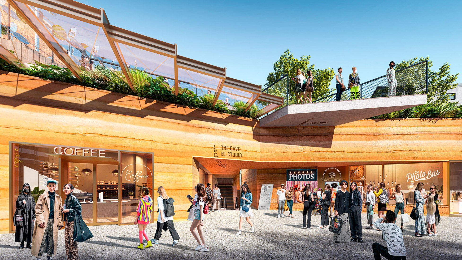 Connecting the identities of two neighbourhoods. NTT Harajuku Quest by ...