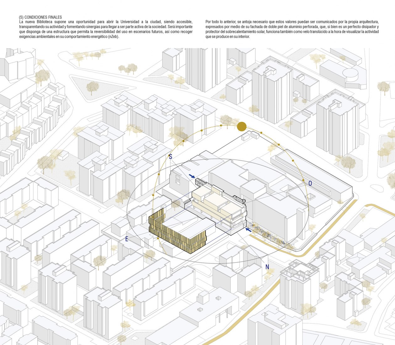 Reversible architecture. Library of the Algeciras Bay Campus of the ...