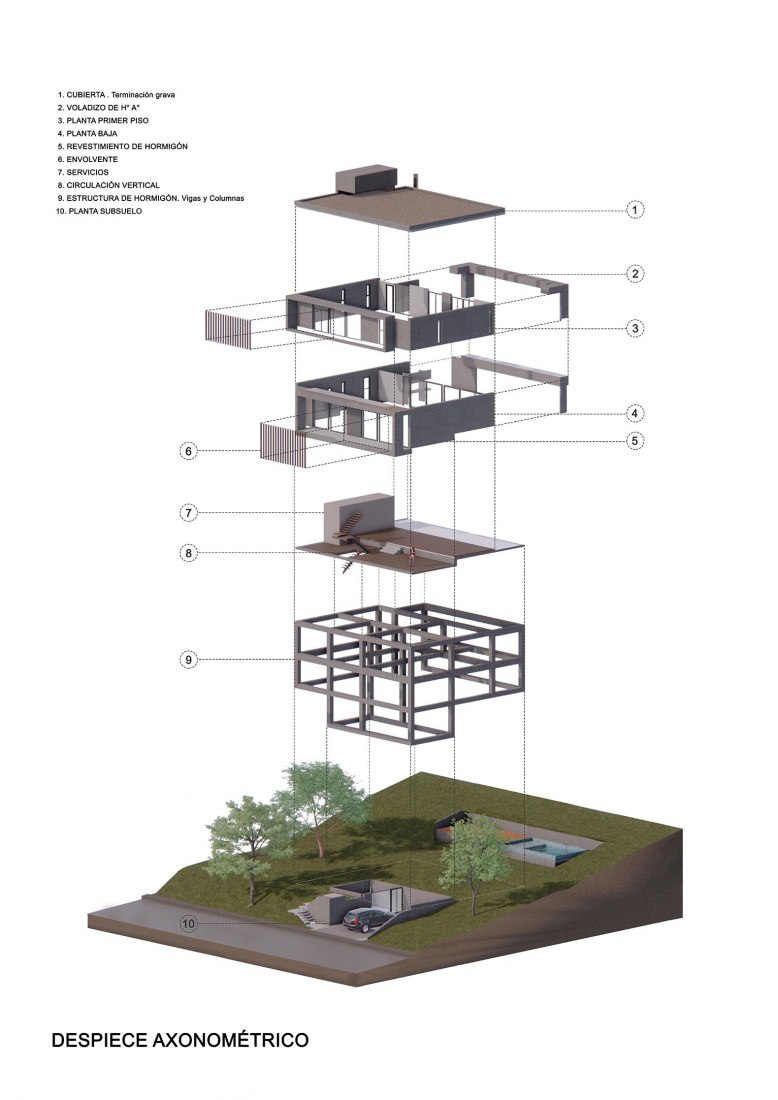 Programmatic duality. House in El Rodeo by Pablo Senmartin Arquitectos ...