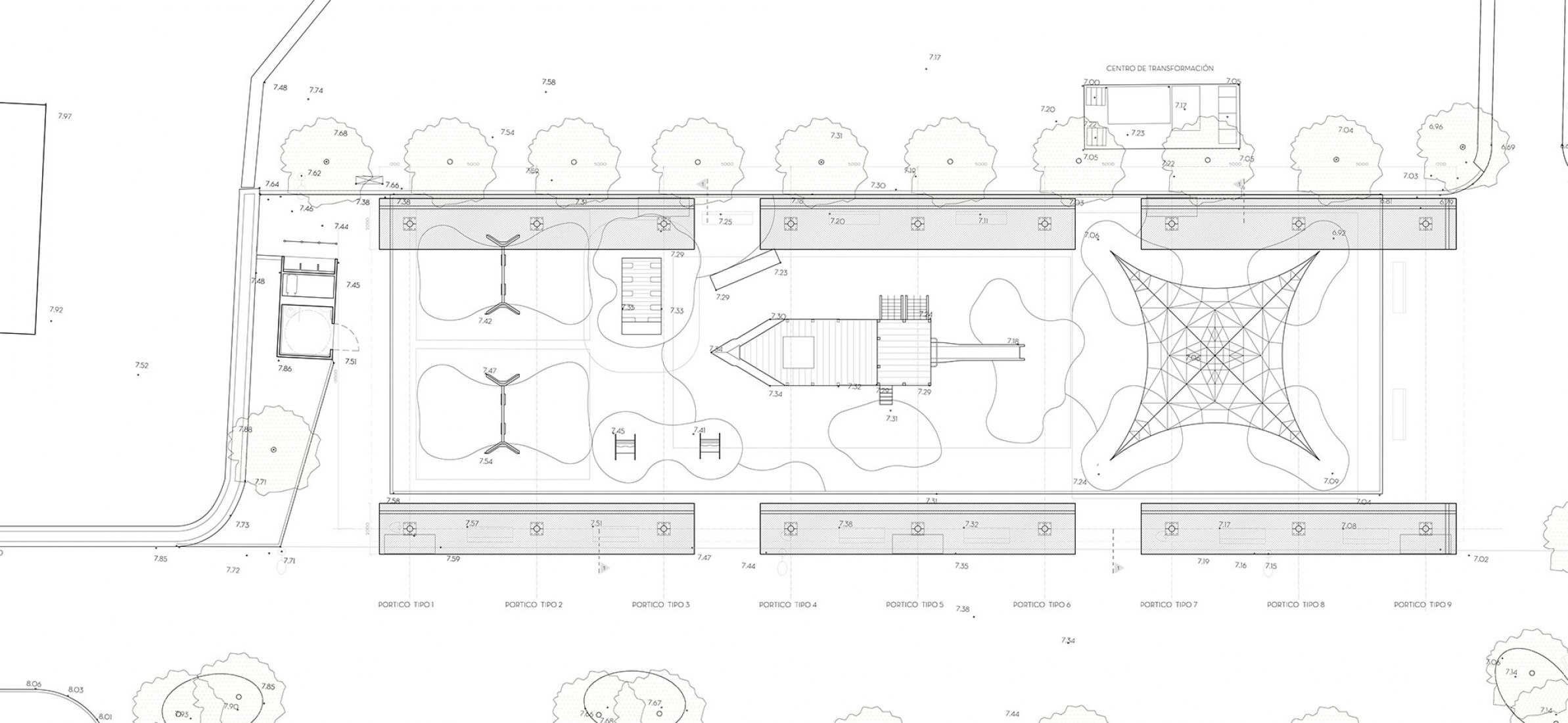 Cubierta para el parque infantil Igerain-Gain por Iñigo Peñalba Arribas ...