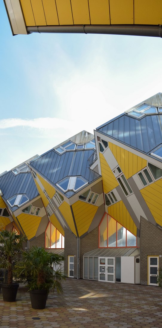 Residential urban forest in the heart of Rotterdam. Kubuswoningen by ...