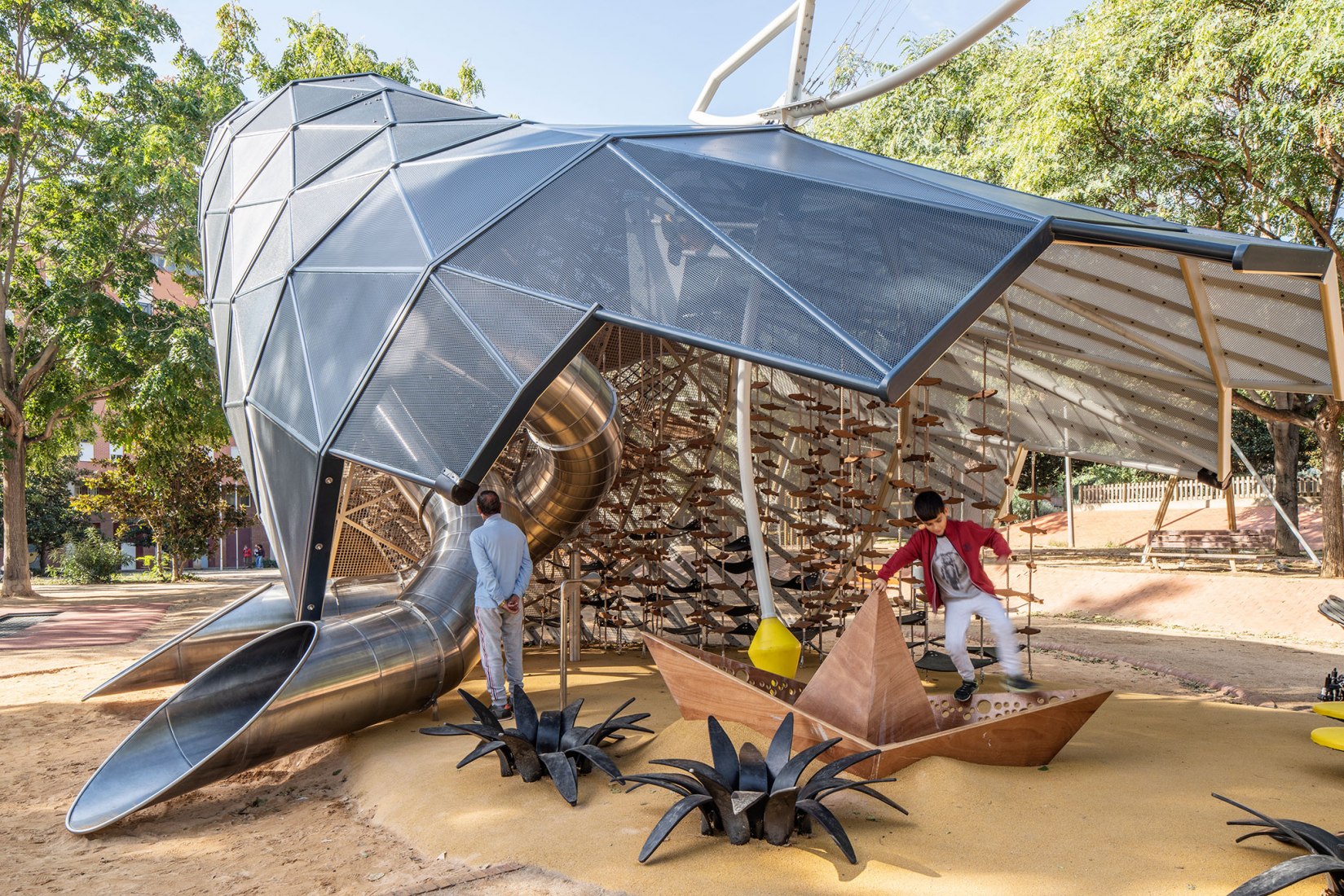 Architectural installation for play and reverie. Balena playground in ...