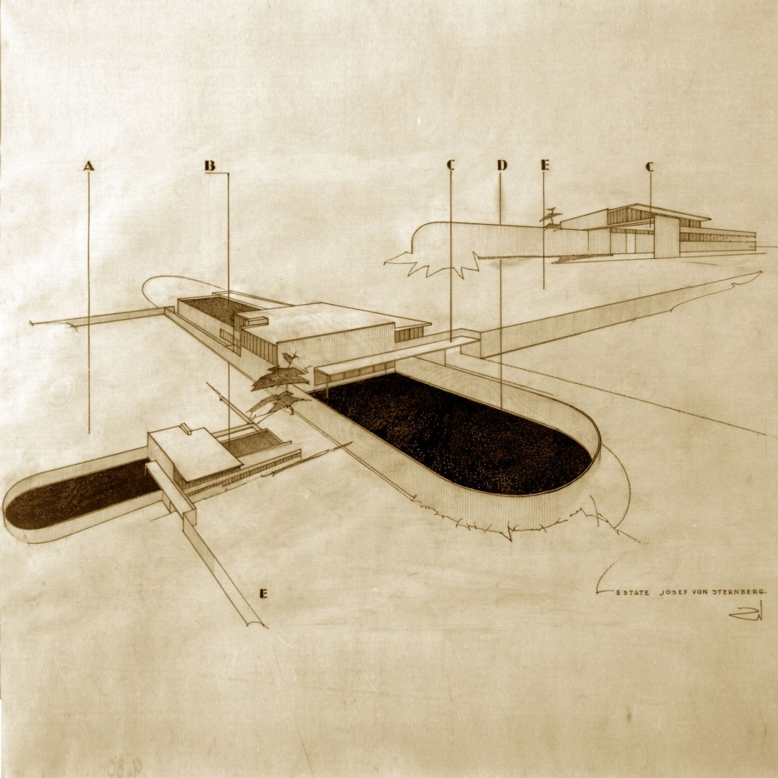 Architecture and cinema in a distant meadow. Von Sternberg House by ...